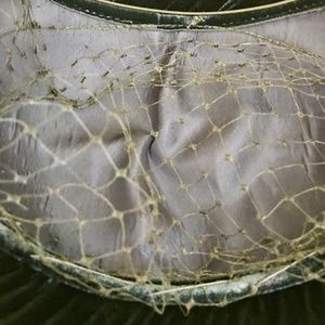 Accessories | Fabulous 195s Navy Fabric And Velvet Cart Wheel Hat With ...